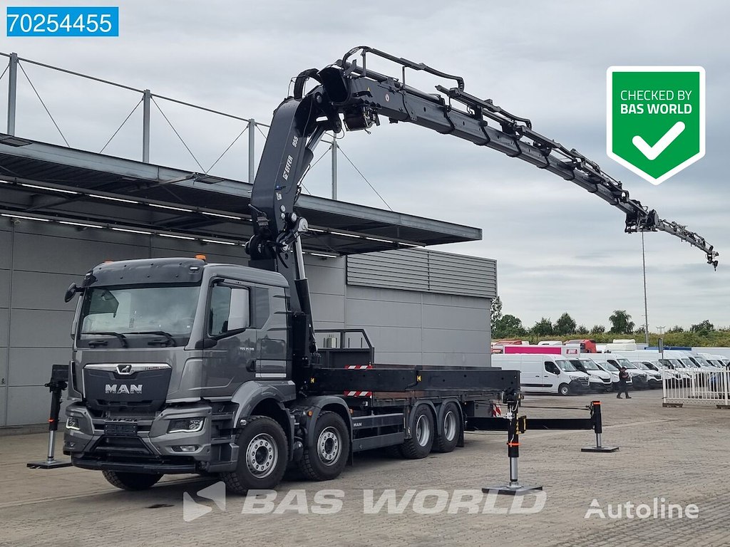 Novi MAN TGS 35.510 8X4 Effer 955 / 8S Kran Crane Jib Winch Retarder Navi kamion s ravnom platformom