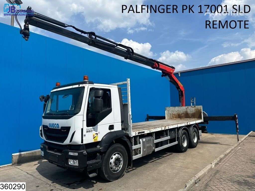 IVECO Trakker 360 6x4, EURO 6, Palfinger, Remote, Steel suspension kamion s ravnom platformom