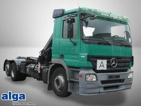 Mercedes-Benz 2536 L Actros 6x2, Kran Hiab 122 BS-2, Multilift kamion rol kiper