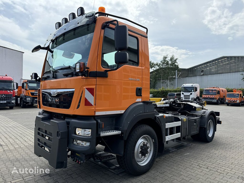 MAN TGM 13.290 4x4 BL EURO6 HAKOWIEC PALFINGER P14 kamion rol kiper