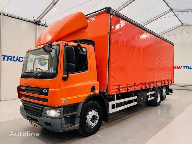 DAF CF75 310 6x2 Rear Lift Day Cab Curtainsider kamion sa klizna zavesa cerada