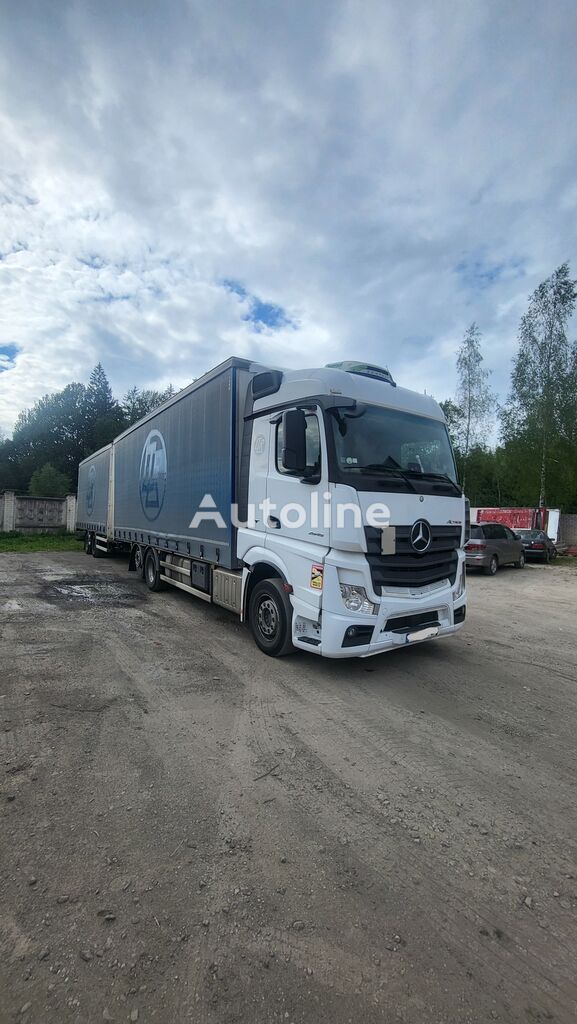 Mercedes-Benz Actros 2545 kamion sa klizna zavesa cerada + prikolica sa kliznom ceradom