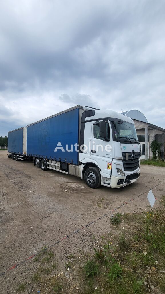 Mercedes-Benz Actros 2545 kamion sa klizna zavesa cerada + prikolica sa kliznom ceradom