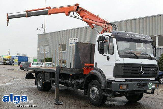 Mercedes-Benz 1824 L 4x2, Krant Atlas 100.17.3/2, 6.450mm lang kamion platforma