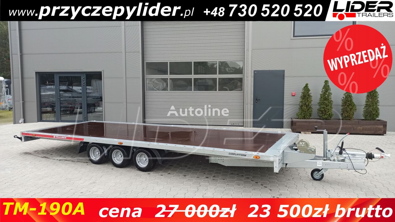 Nova Temared TM-190A Carplatform 6021/3 laweta cartransporter DMC 3500kg prikolica autotransportera