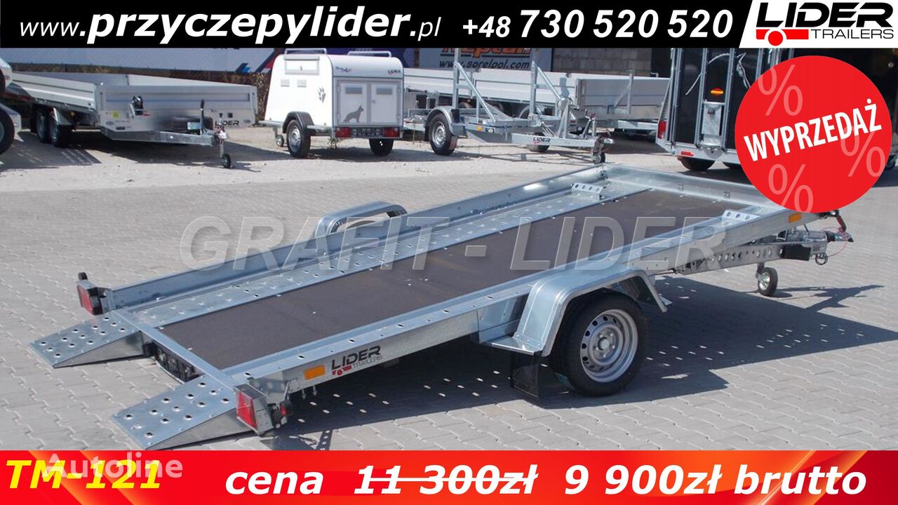 Nova Temared TM-121 Car Flat 3518U laweta wychylana podłoga 1500kg prikolica autotransportera