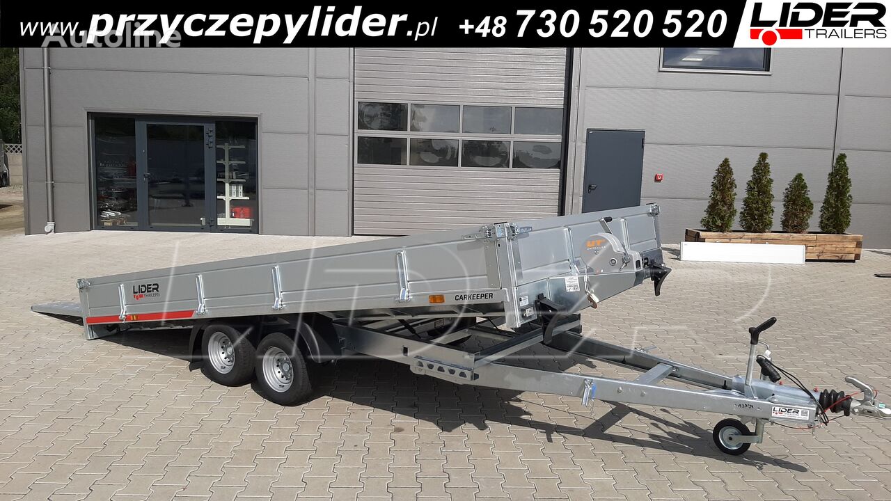 Nova Temared TM-088 przyczepa Carkeeper 406x200x30cm towarowa laweta burty 27 prikolica autotransportera