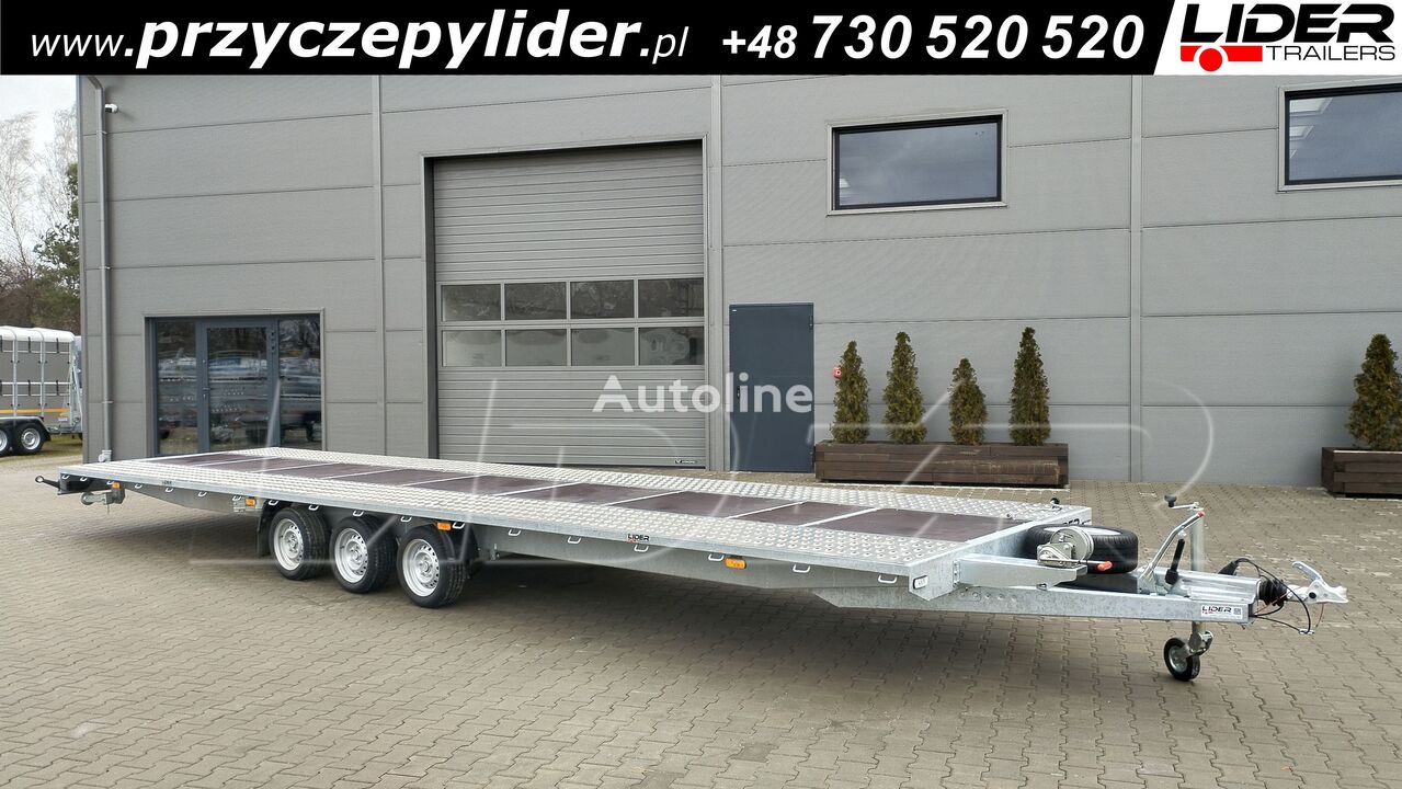 Nova Niewiadów BR-119B przyczepa 850x210cm laweta INDIANA LOHR ALU BLACHA ALU n prikolica autotransportera