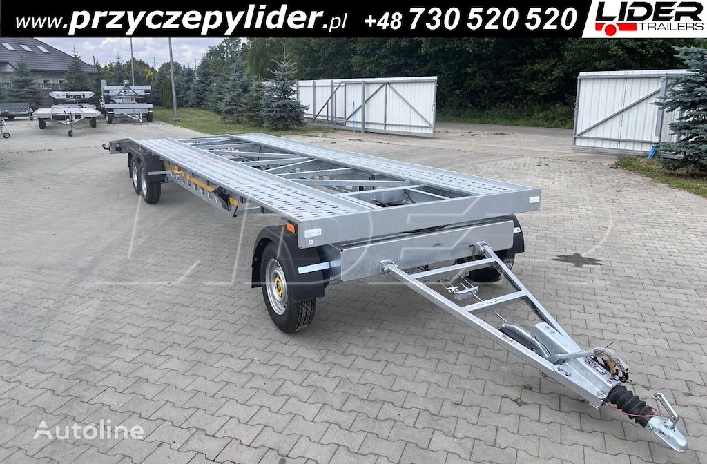 Nova Lider LT-203 przyczepa obrotnica 850x205cm laweta na obrotnicy prikolica autotransportera