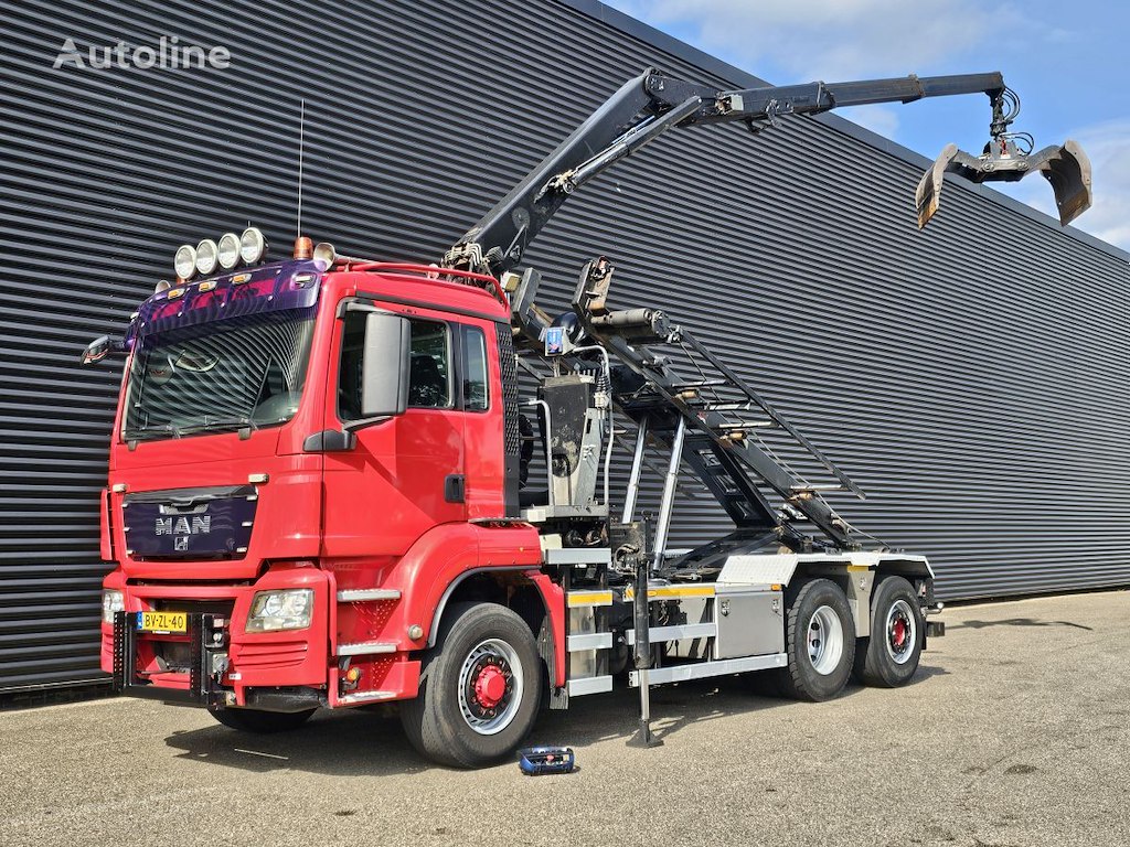 MAN TGS 26.400 6x2 / 6x4 / HMF Z KRAAN + CONTAINERSYSTEM kamion sa kukom za podizanje tereta