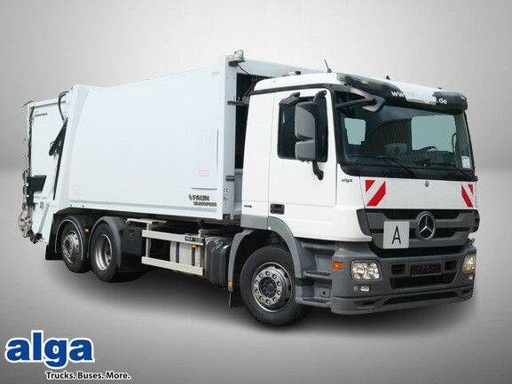 Mercedes-Benz 2532 L Actros 6x2, Faun, Variopress II 524,Klima kamion za smeće