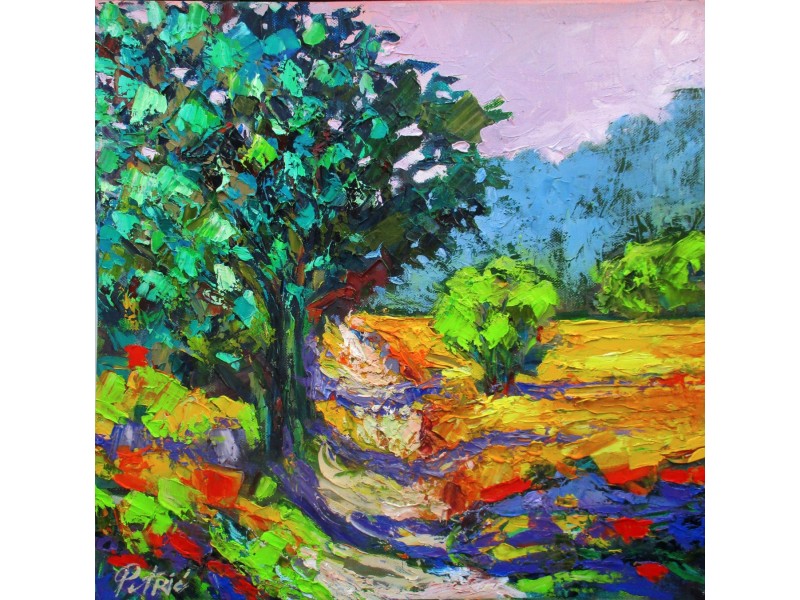 Seoski motiv - ulje 40 × 40 cm.