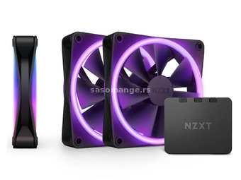 NZXT F120 RGB Duo Triple Pack 120mm ventilator crni (RF-D12TF-B1)