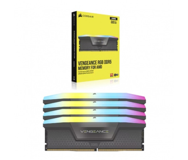 CORSAIR Vengeance RGB DDR5 5600MHz CL36 64GB Kit4 AMD Expo