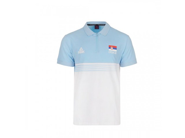 POLO MAJICA PEAK SRBIJA KSS 2410 ICE BLUE/WHITE