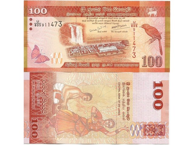 Sri Lanka 100 rupees 2020. UNC