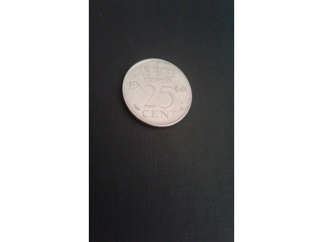 25 cent Nederland 1968.