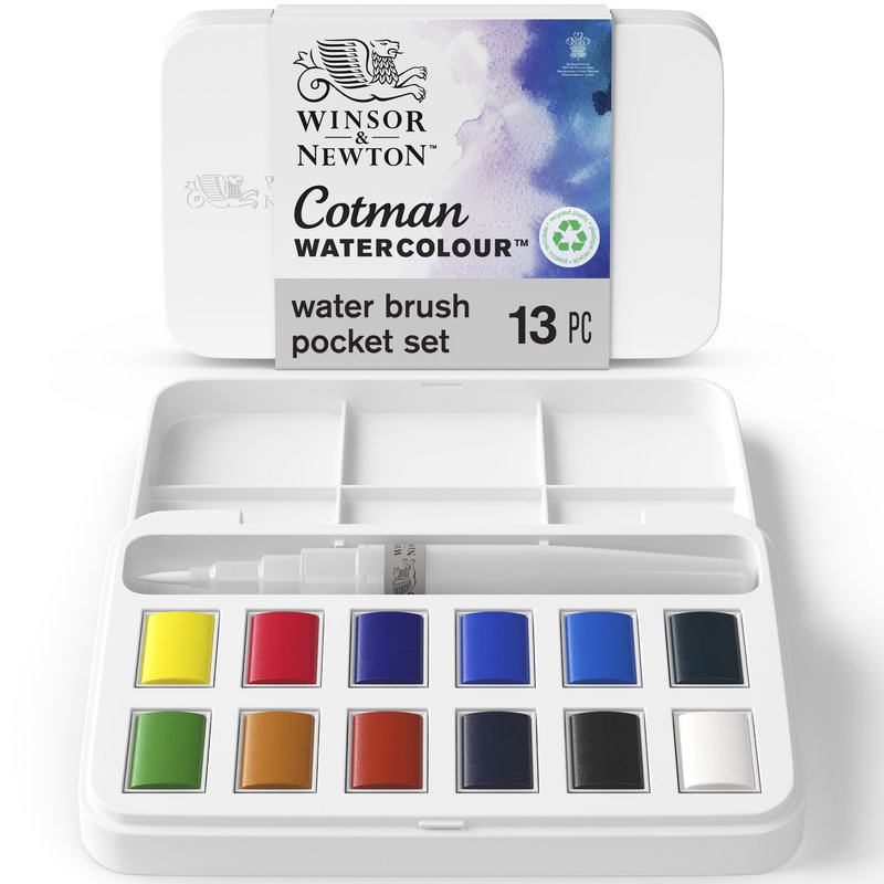 W&N Cotman W&N COTMAN WATERCOLOUR BRUSH PEN SET 12HP