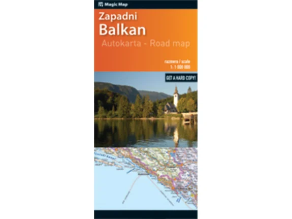 Zapadni Balkan - auto-karta