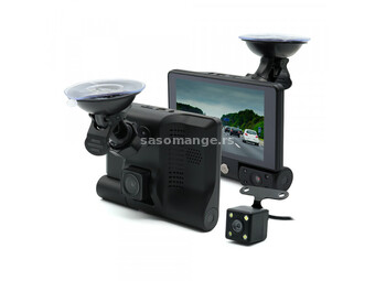 Auto kamera C9 triple camera crna