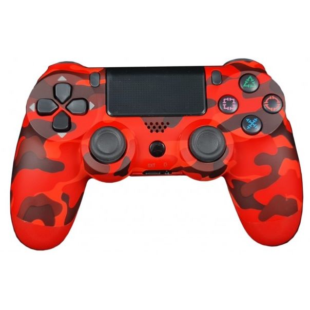 GEMBIRD JPD-Wireless-Thrillershock PC/PS4 CAMO RED Bezicni gamepad sa dvostrukom vibracijom