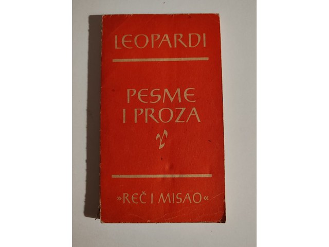 Pesme i proza - Leopardi