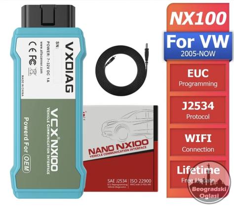 VXDIAG VCX NANO NX100 WiFi- VW/Audi/Škoda/Seat/Bentley