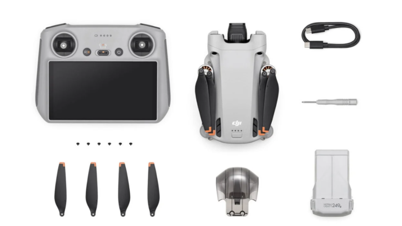 DJi DRON Mini 3 Fly More Combo RC (remote controller with screen) (CP.MA.00000613.01)