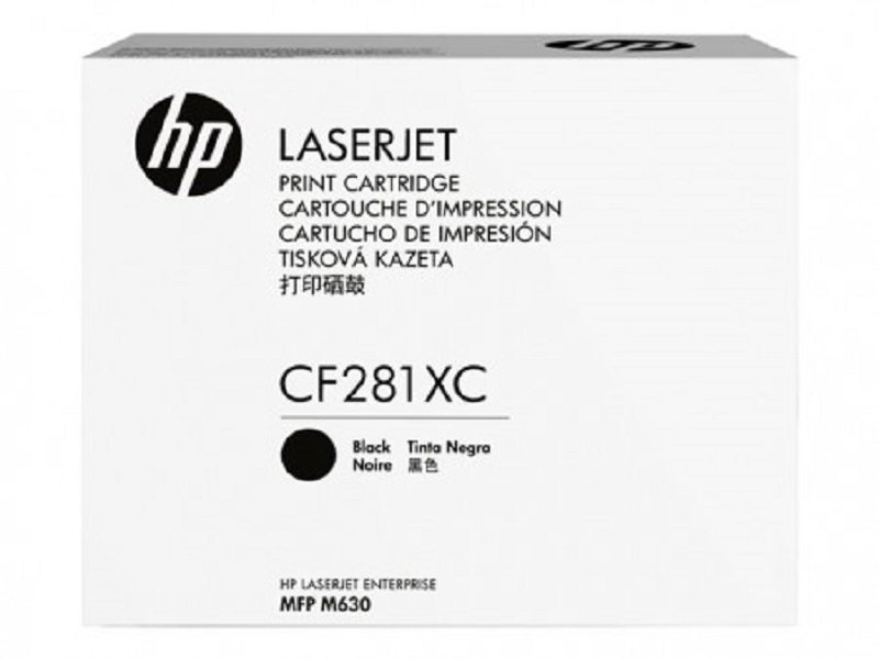 HP 81X HIGH YIELD BLACK CONTRACT ORIGINAL LASERJET TONER CARTRIDGE (CF281XC)