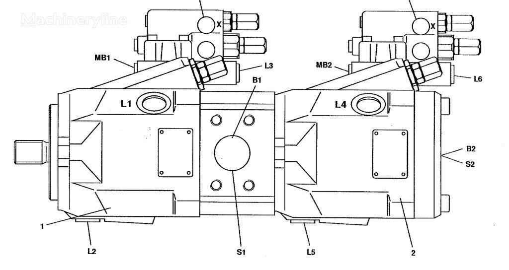 New Holland 8485368 8485368 hidraulična pumpa za New Holland L45.5 WLK45 prednjeg utovarivača