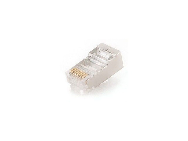 PLUG6SP/50 Gembird Shielded modular CAT6 FTP konektor, 50 u pakovanju RJ45 / CENA PO PAKOVANJU