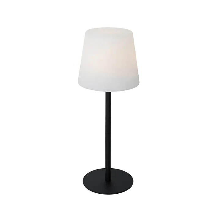 Stolna lampa crna, punjiva, sa LED i dimerom IP54 - Jude