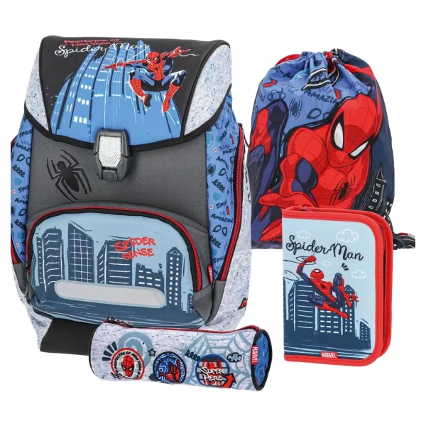 Logic set, ranac anatomski, Spider-Man, 4 u 1, City