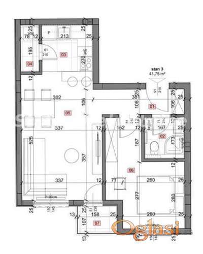 Petrovaradin-Lep Trosoban stan 61 m2 na Pogodnoj Lokaciji-povrat PDV-a-065/385 8880