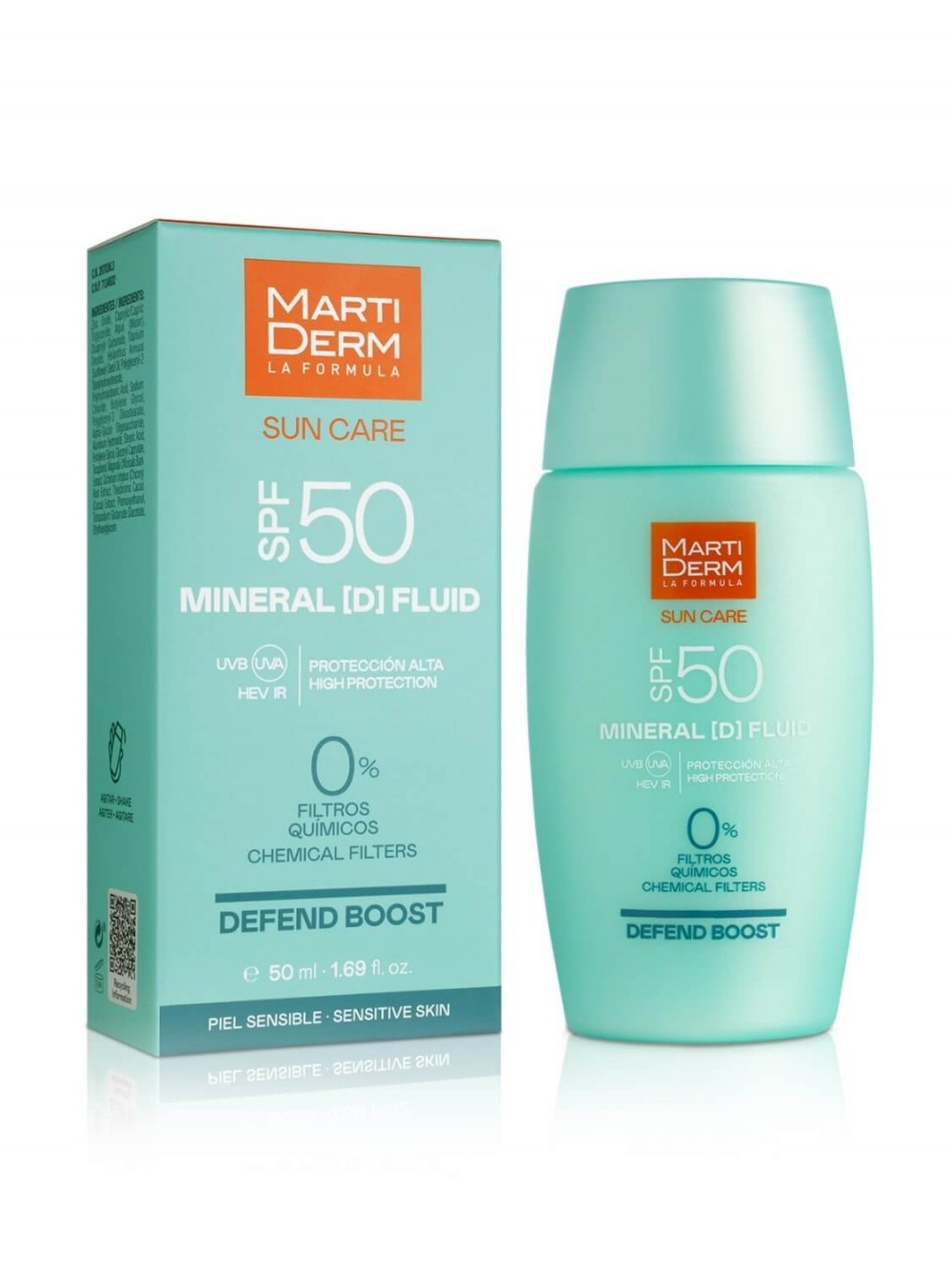 Krema za sunčanje za lice sa mineralnim filterima - Mineral [D] Fluid SPF50