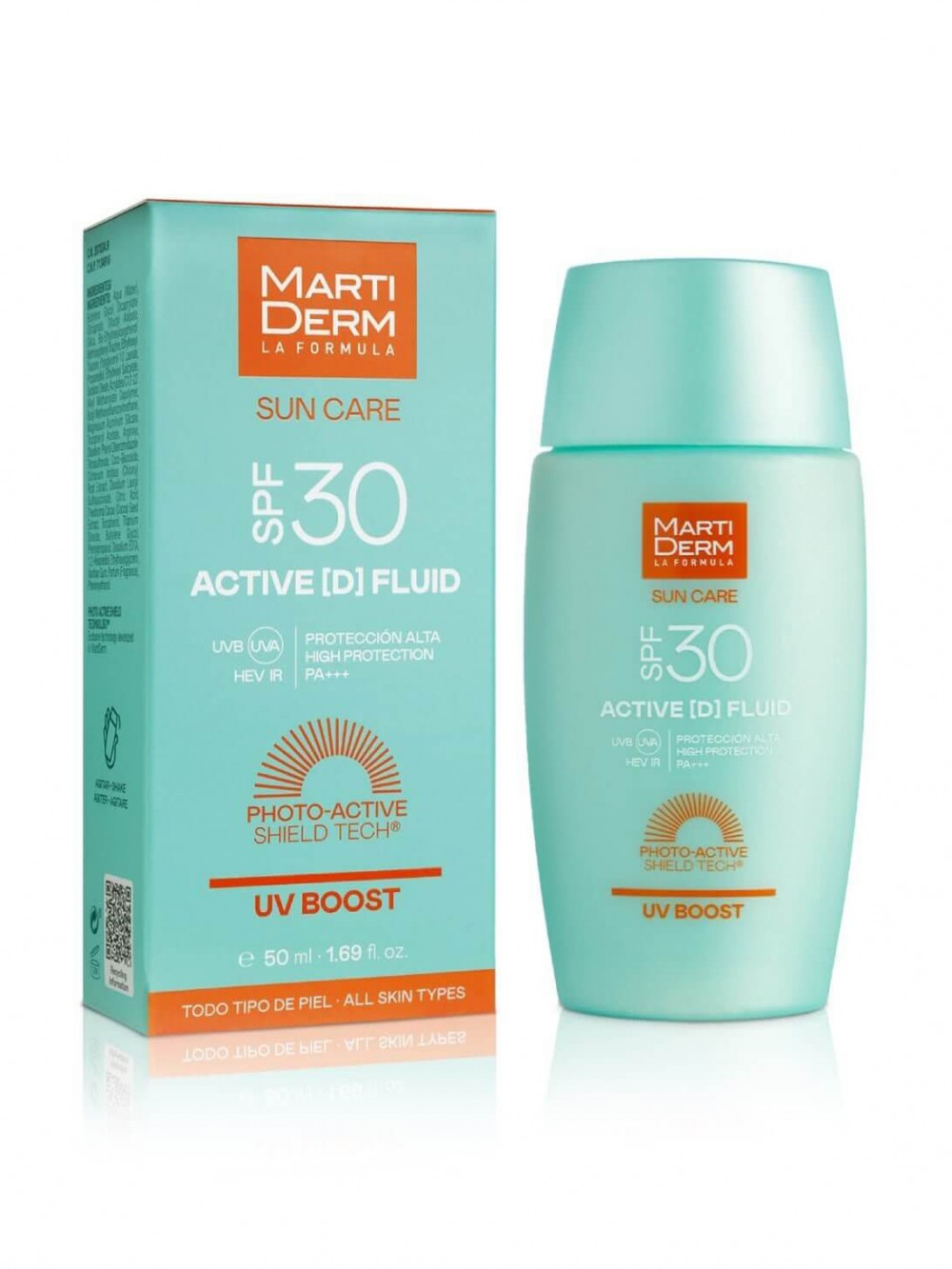 Krema za sunčanje za lice - Active [D] Fluid SPF30