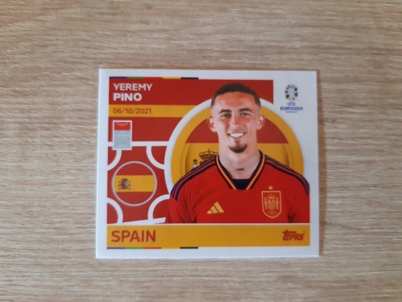 Euro 2024 Uefa Topps sličica broj ESP 18
