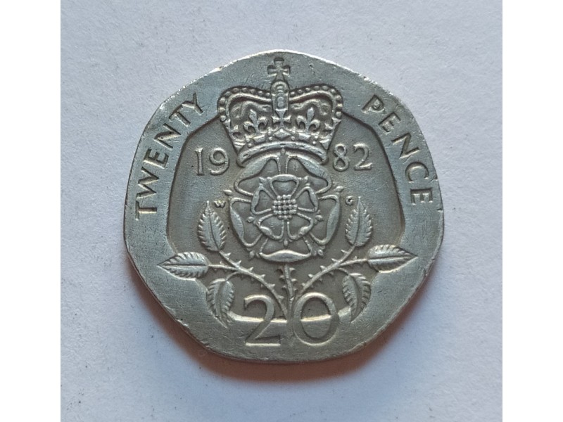 ** BRITANIJA - 20 PENCE 1982. **