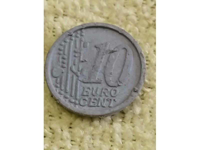 10 EUROCENTI KOPIJA, PLASTIKA