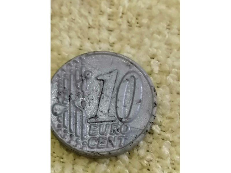 10 EUROCENTI, KOPIJA, PLASTIKA