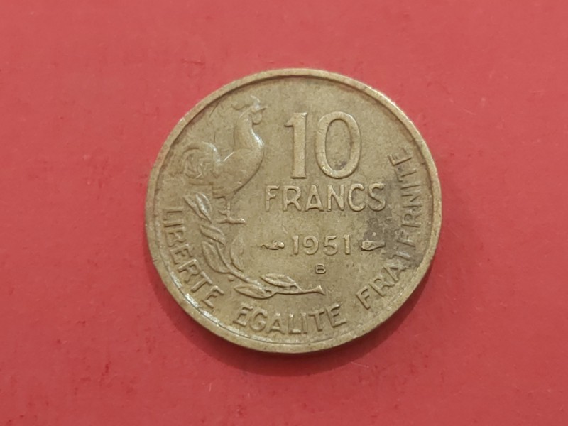 Francuska - 10 francs 1951 god