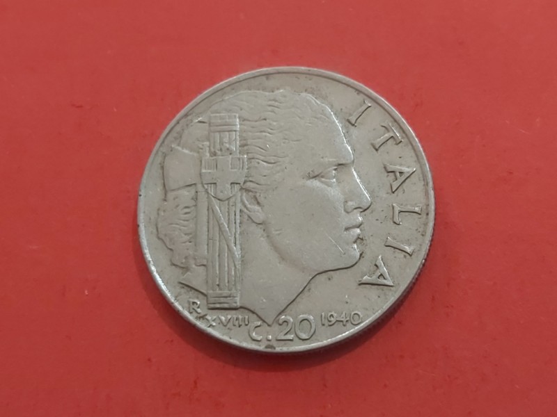 Italija - 20 cent 1940 god