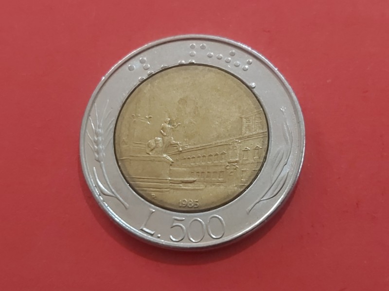 Italija - 500 lira 1985 god