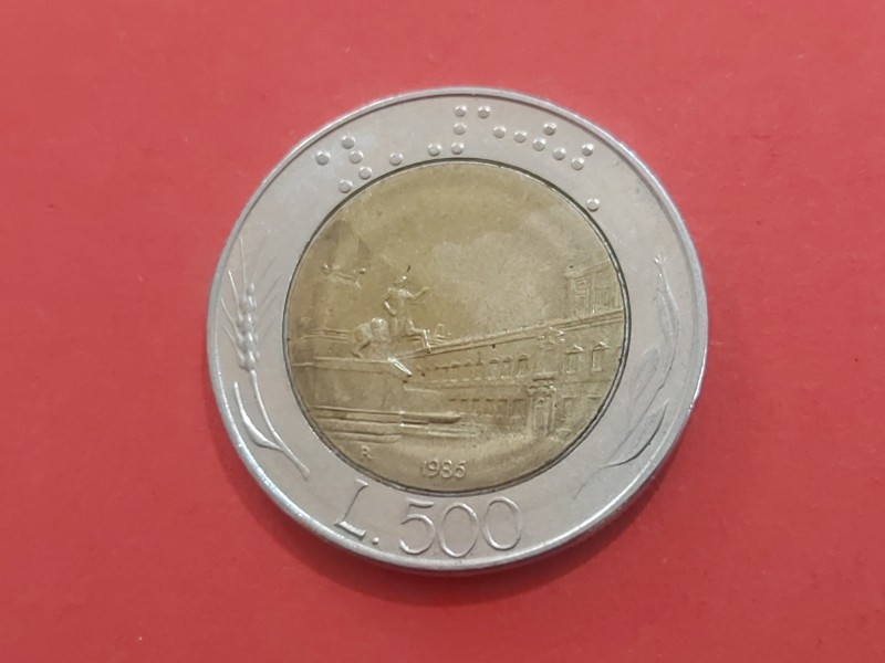 Italija - 500 lira 1986 god