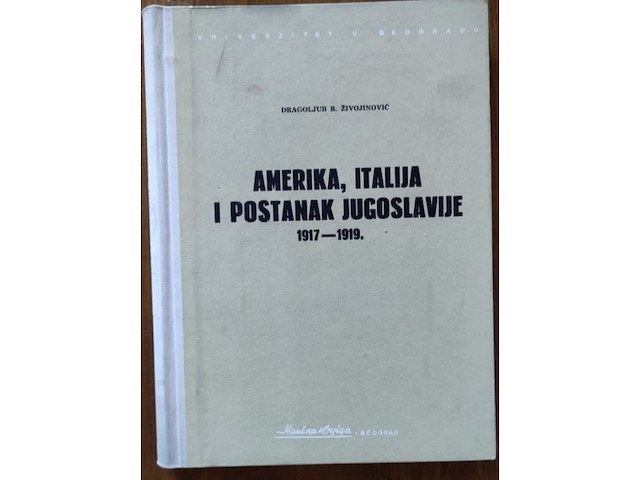 D. Živojinović, Amerika, Italija i postanak Jugoslavije