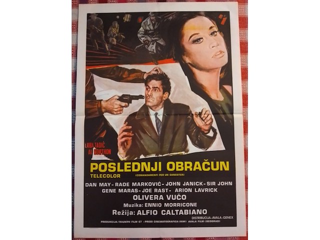 plakat POSLEDNJI OBRAČUN (Dario Argento / Ljuba Tadić)