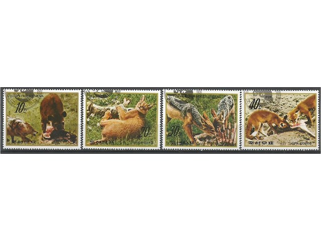 Koreja Severna,Fauna-Divlje životinje 1984.,žigosano