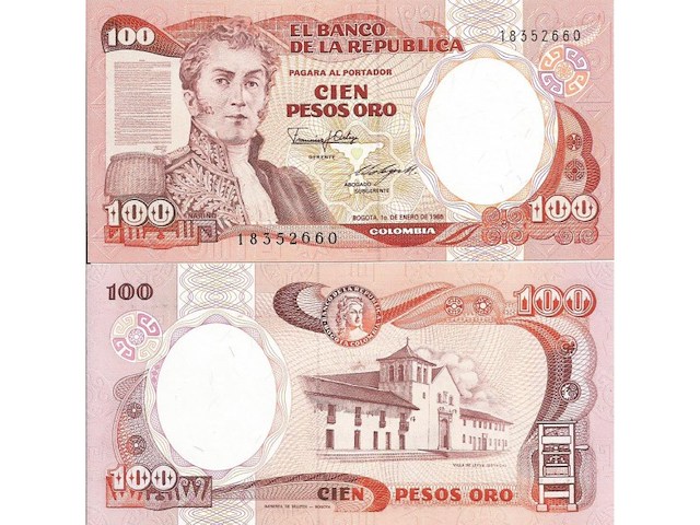 Colombia 100 pesos 1986. UNC