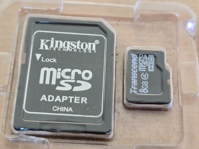 8GB micro SD kartica Transcdent sa SD adapterom