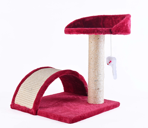 GIZMO Scratching Post grebalica za mačke 36x36x44 bordo 61809